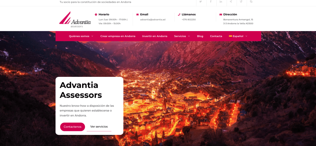 Nuestros proyectos para Advantia Assessors - Bitanube